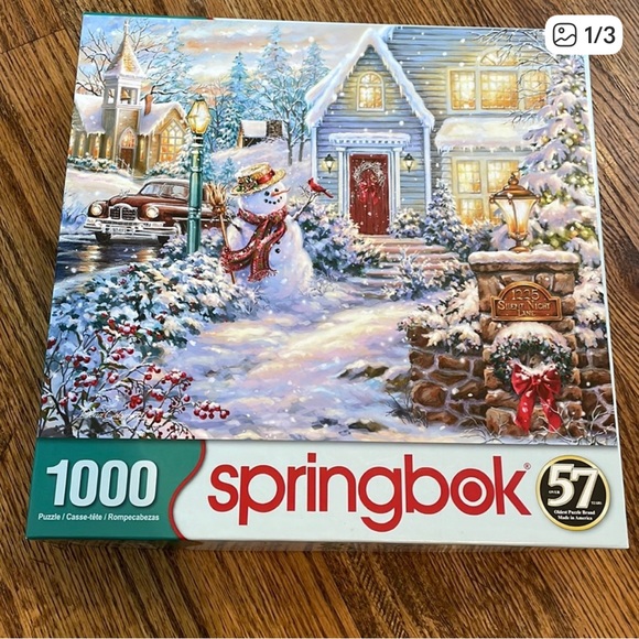 Springbok | Games | Jigsaw Puzzle Winter Scene Springbok | Poshmark